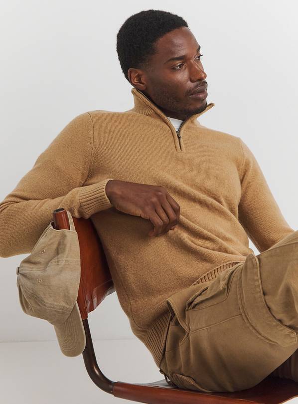 Buy JACAMO Lambswool Quarterzip 4XL | Sweatshirts and hoodies | Argos