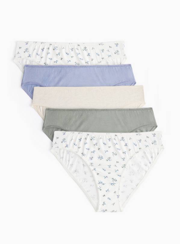 Buy Ditsy Floral High Leg Knickers 5 Pack 14 | Knickers | Argos