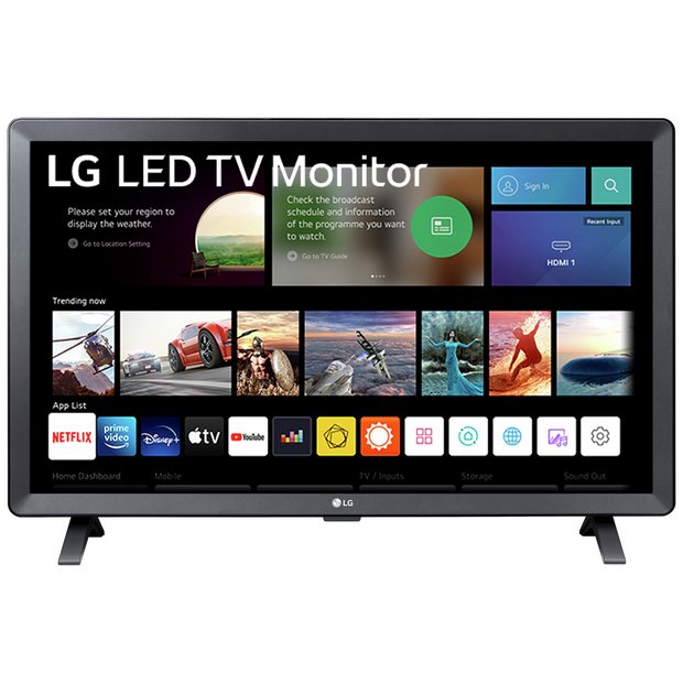 Buy LG 24 Inch 24TQ520SPZ Smart HD Ready HDR LED TV Monitor Televisions Argos