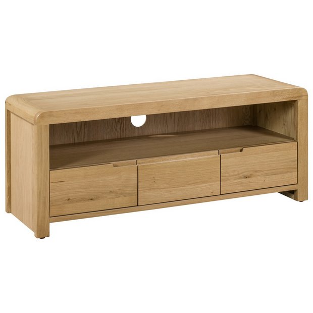 Buy Julian Bowen Curve 3 Drawer TV Unit Oak TV units and stands Argos