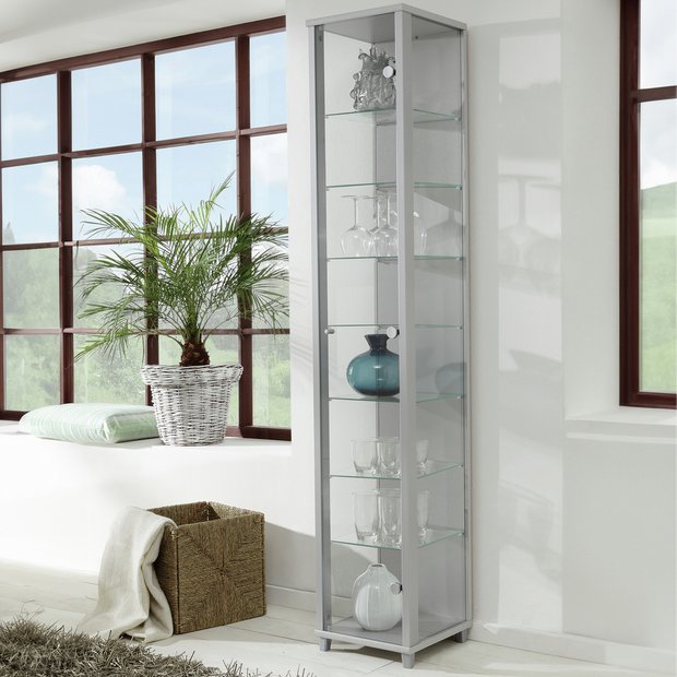Narrow Glass Cabinet Delilah Display Cabinet