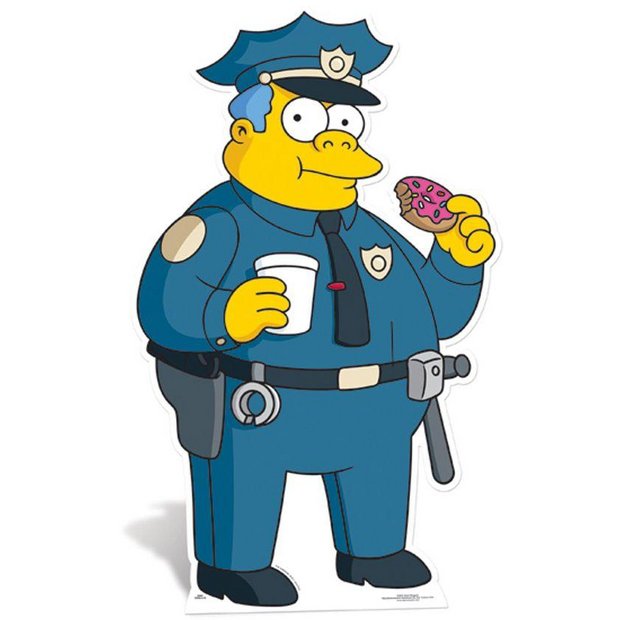 Buy The Simpsons Police Chief Wiggum Life-Sized Cutout at Argos.co.uk ...