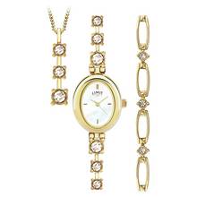 Buy Limit Ladies' Gold Plated Bracelet, Pendant and Watch Set at Argos ...