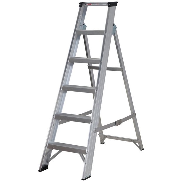 Buy Abru 6 Tread Builders Stepladder 2.60m Reach Height* at Argos.co.uk ...