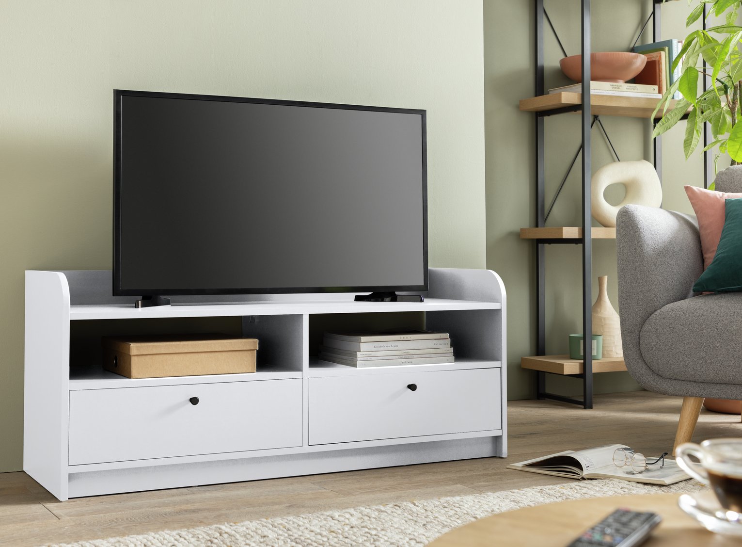 White TV units and stands | Argos