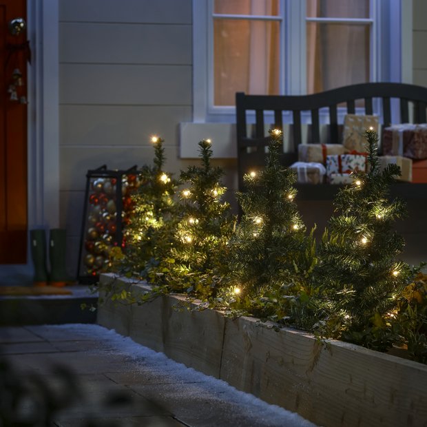 Buy Habitat Pack of 4 Christmas Tree Path Finder Lights Outdoor Christmas decorations Argos