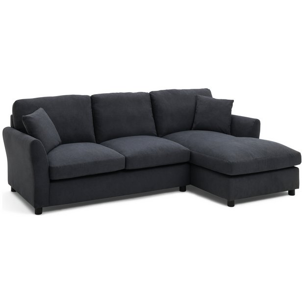 Argos black corner sofa store