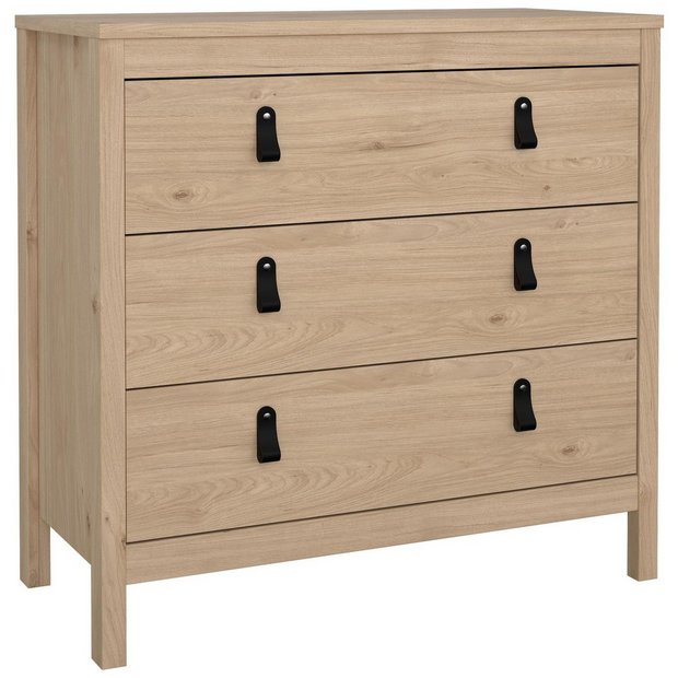 Buy Tvilum Madrid 3 Drawer Chest Oak Chest of drawers Argos
