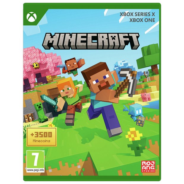 Buy Minecraft Bedrock Xbox One Series X Game 3500 Minecoins Xbox Series games Argos
