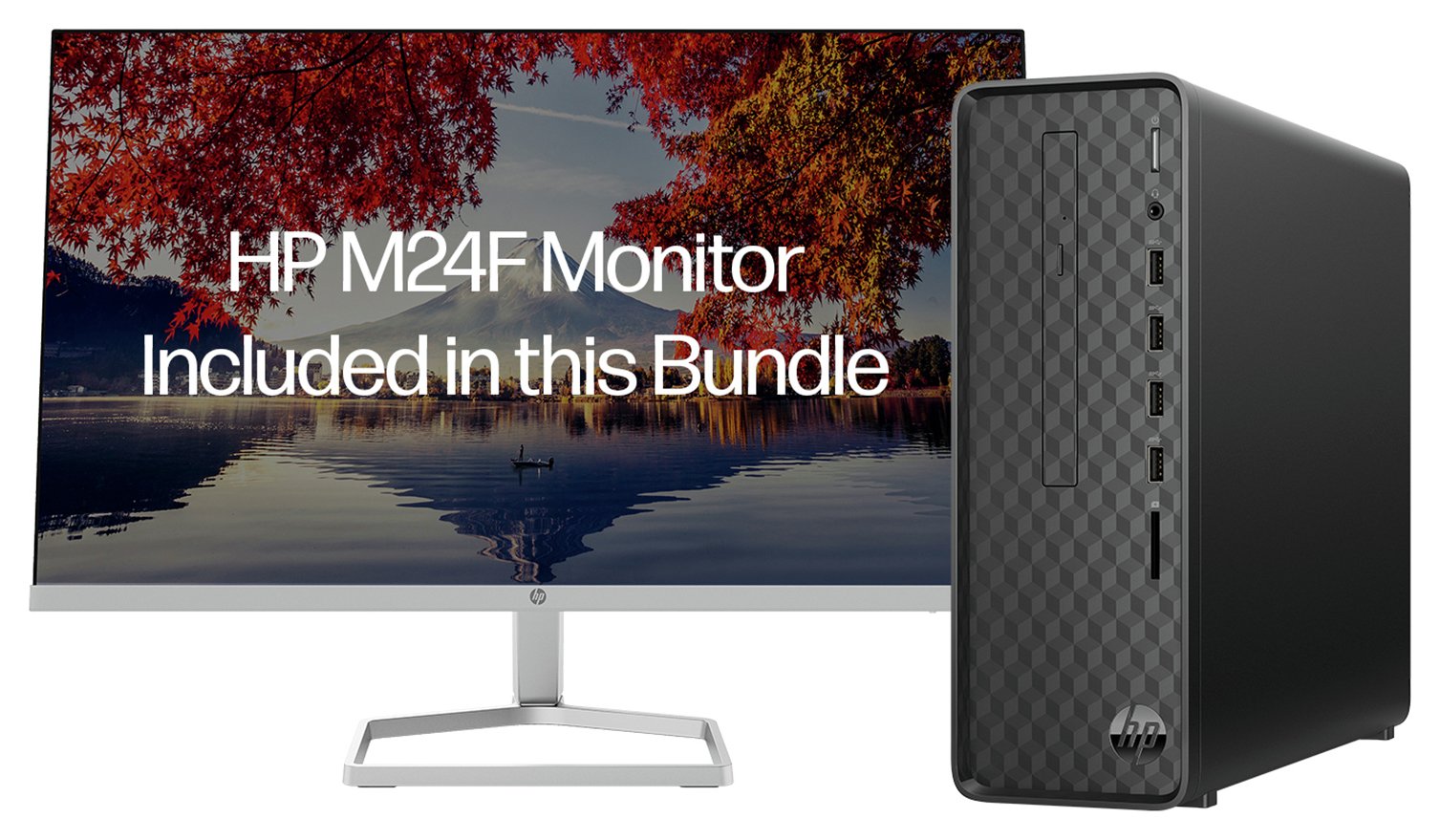 Desktop with monitors Desktops | Argos