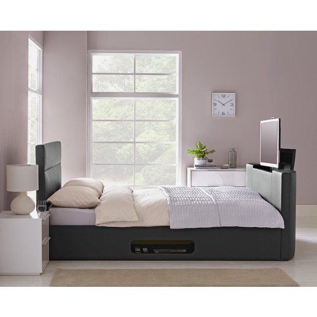Argos tv bed double store