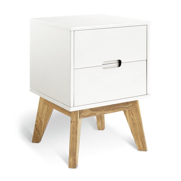 Buy Habitat Pimlico 2 Drawer Bedside Table White Bedside tables Argos