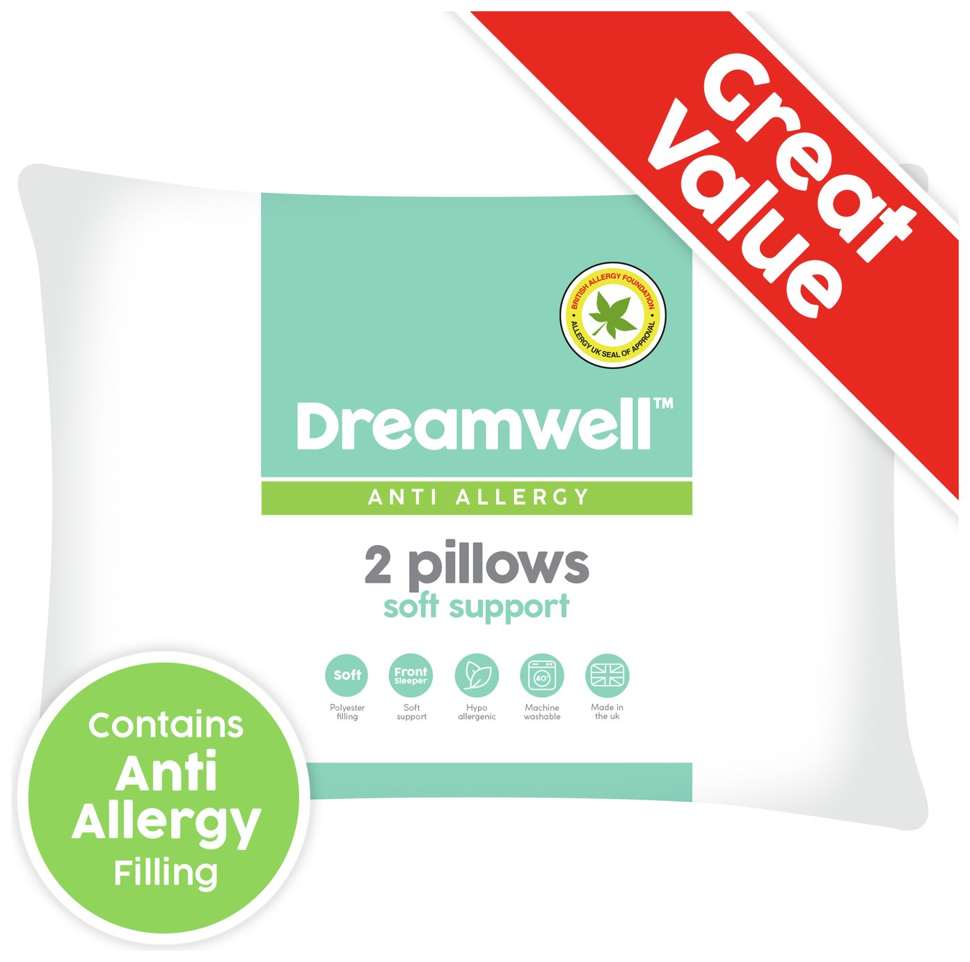 Pillows | Memory Foam & Orthopaedic Pillows | Argos