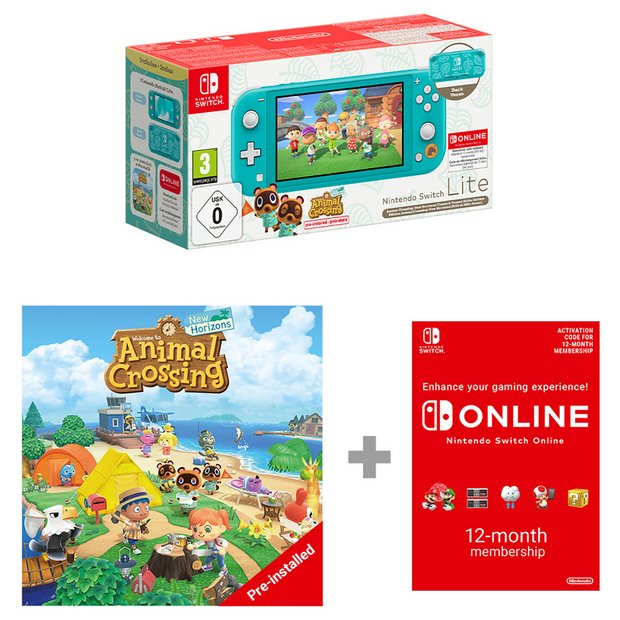 Buy Nintendo Switch Lite Animal Crossing Bundle Turquoise Nintendo Switch consoles Argos