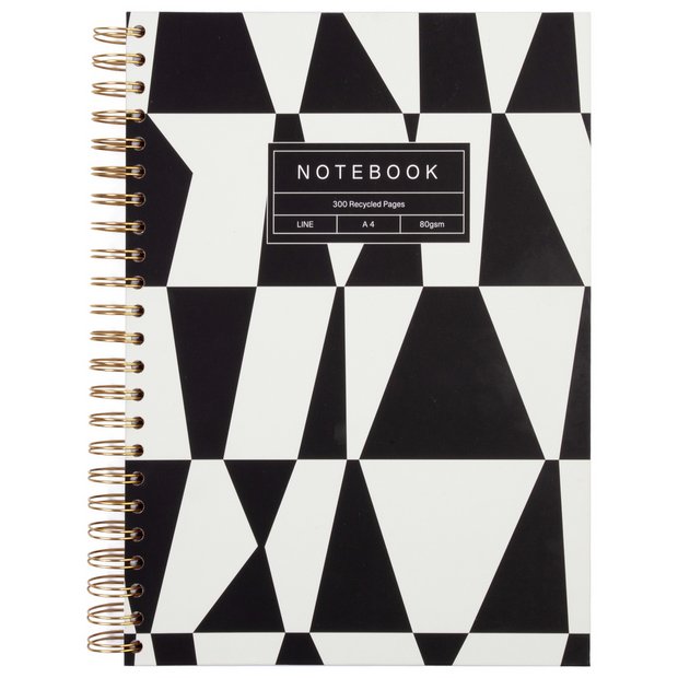 Buy Habitat Luxe A4 150 Page Ruled Wiro Notebook Stationery Habitat