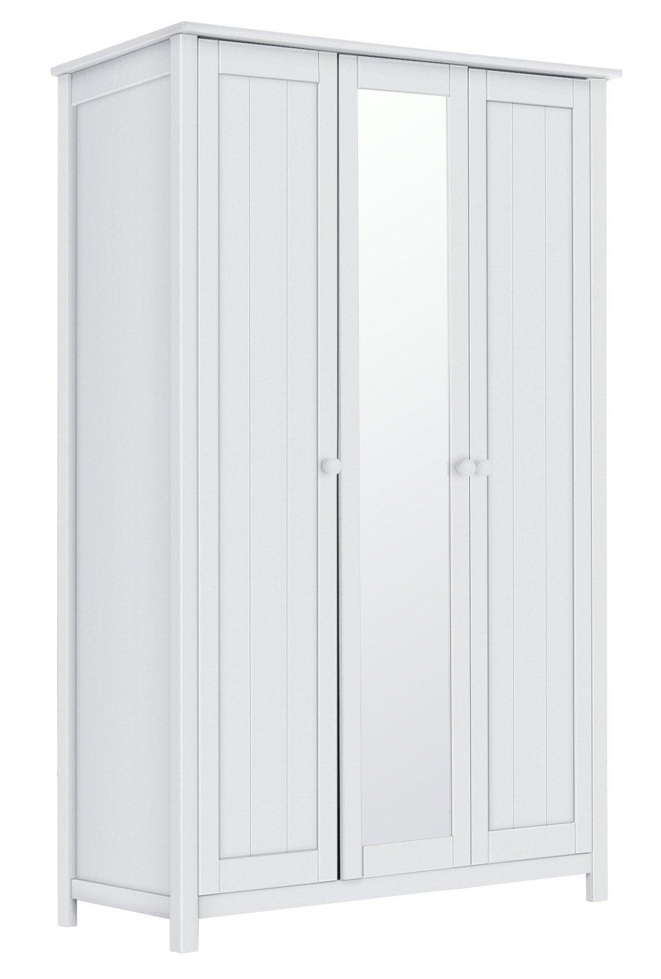 Argos 3 door white wardrobe store