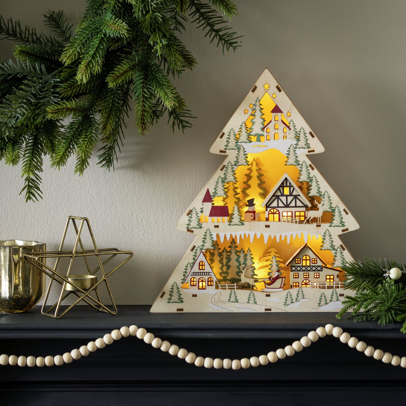Christmas Table & Room Decorations | Argos