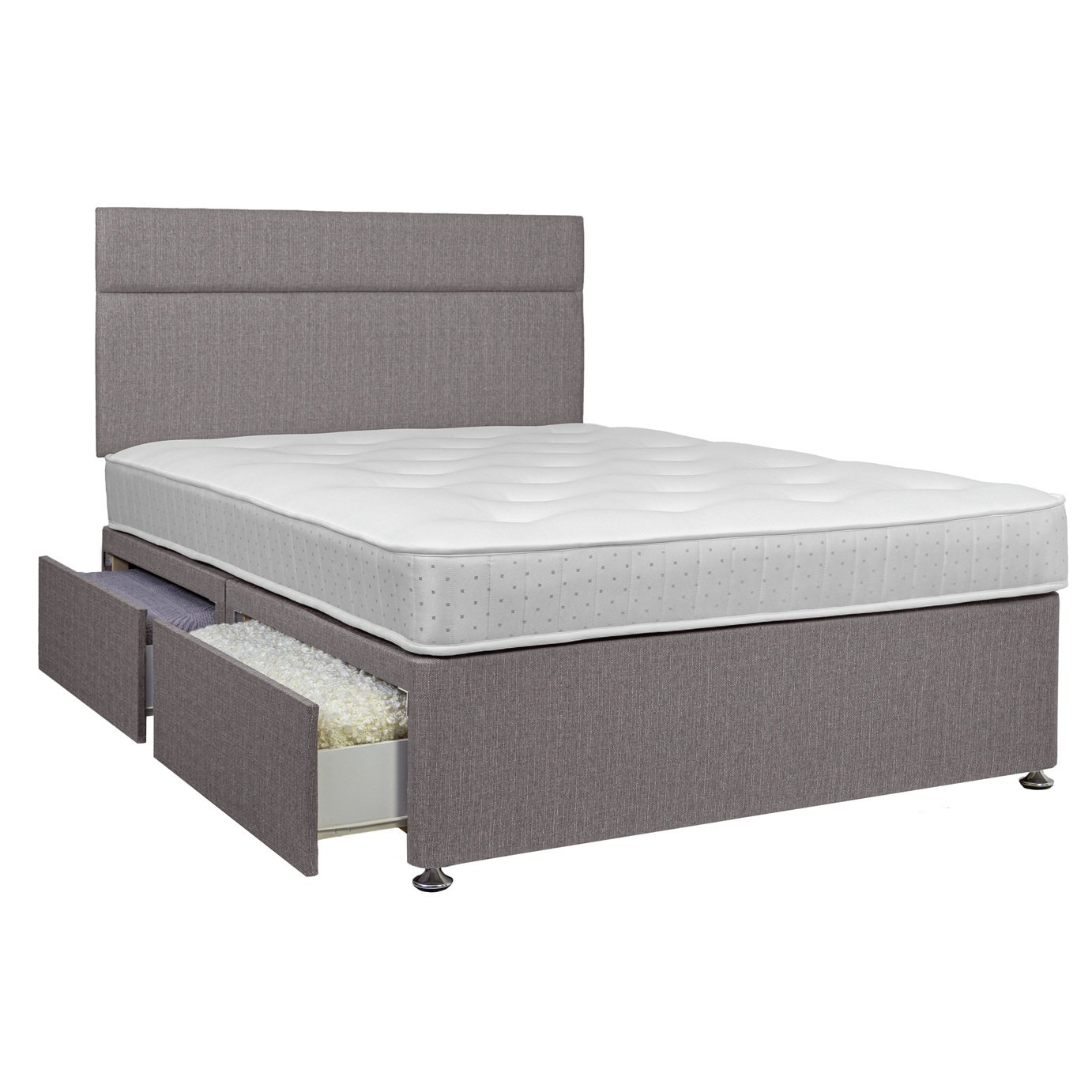 Double 4 storage drawers Divan beds | Argos