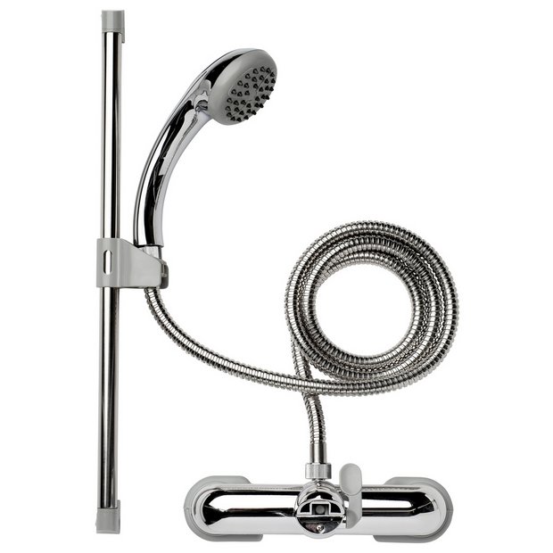 Buy Croydex 3 Piece Bathroom Shower Set Chrome Shower heads Argos