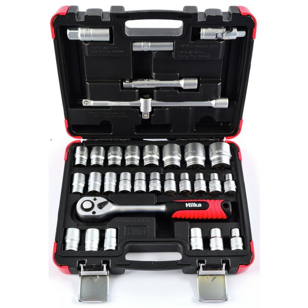 Buy Hilka 32 Pieces 1 2 Inch Socket Set Small tool kits Argos