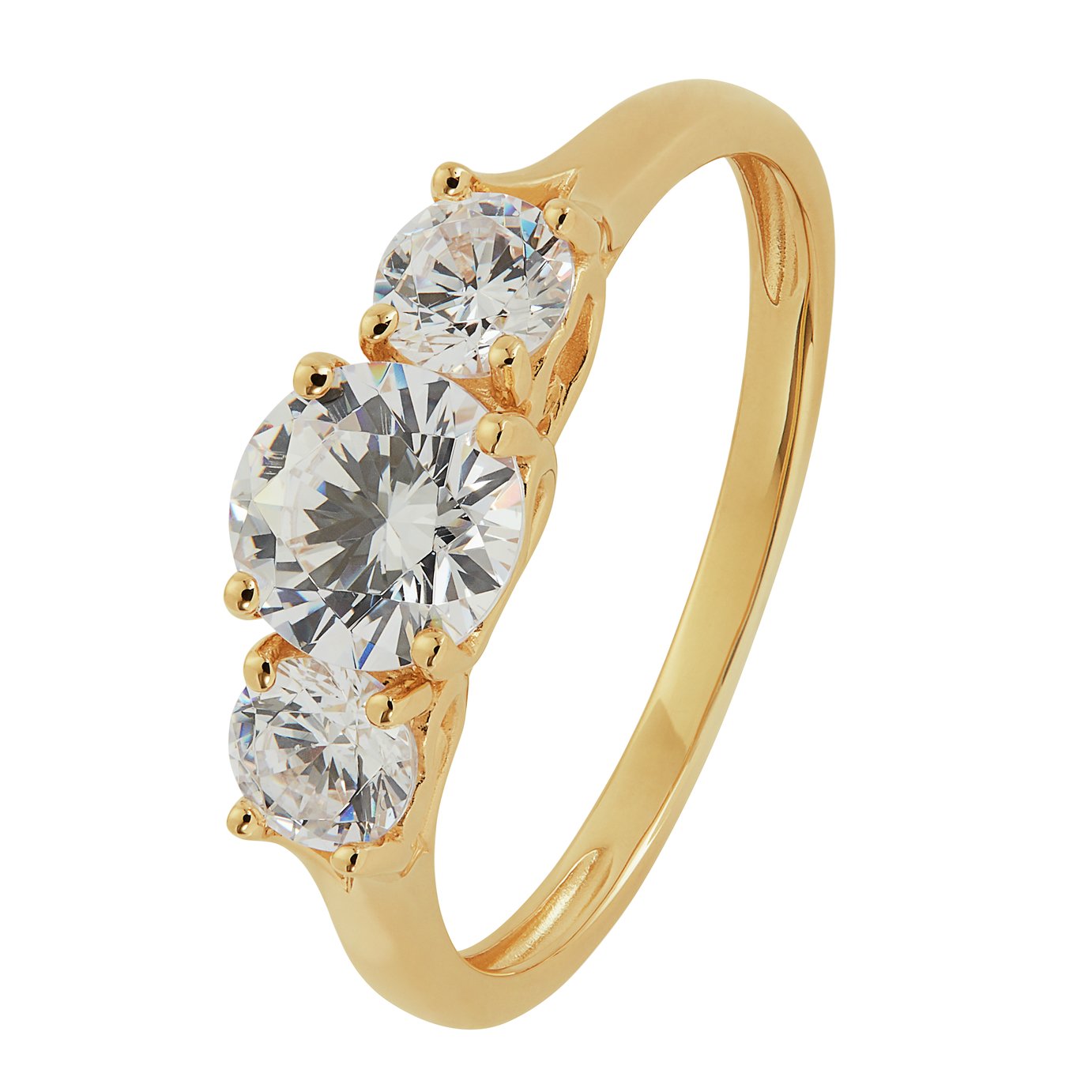 9ct yellow gold Womens rings | Argos