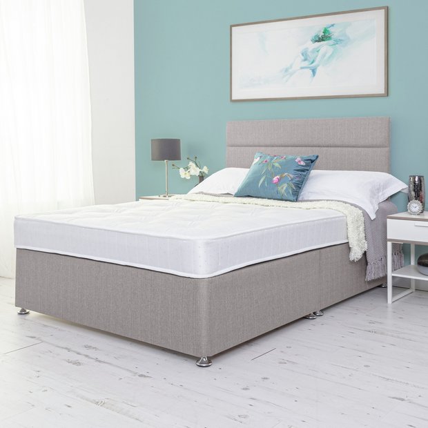Buy Argos Home Winslow 600 Pocket Double Divan Grey Divan beds Argos