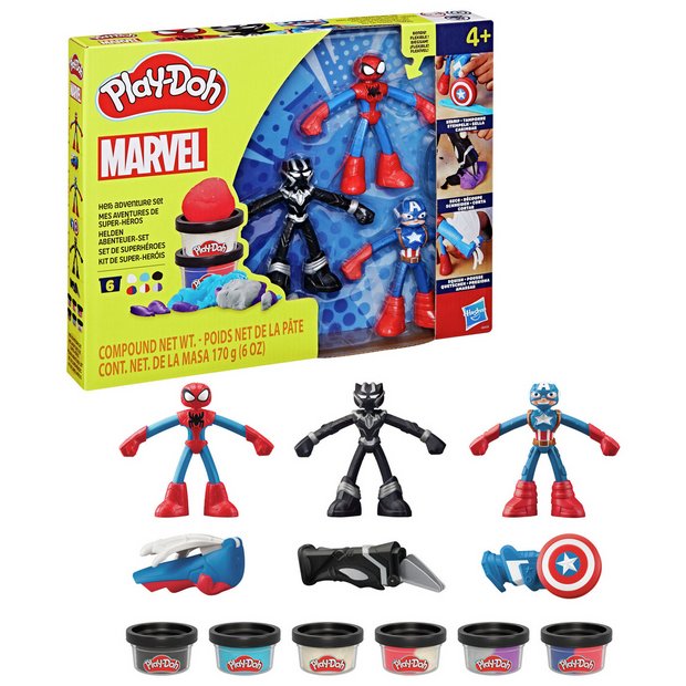 Buy Play Doh Marvel Hero Adventure Set Dough and modelling toys Argos
