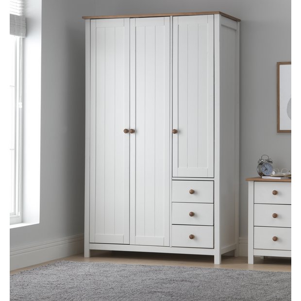 Buy Argos Home Scandinavia 3 Door 3 Drawer Wardrobe Two Tone Wardrobes Argos