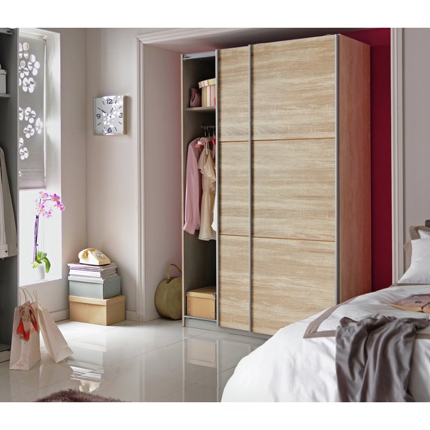 Buy Habitat Holsted Large Wardrobe Oak Effect Wardrobes Habitat