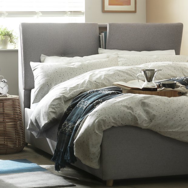 Buy Argos Home Jakob Kingsize Ottoman Bed Frame Grey Bed frames Argos