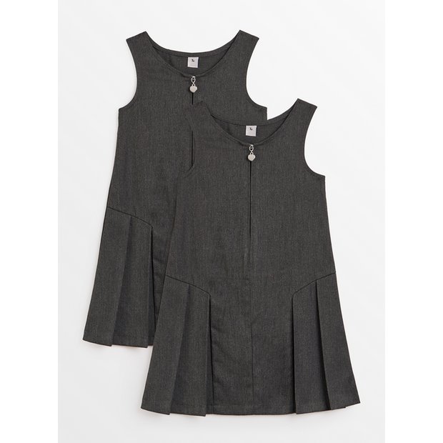 Plus Fit Grey School Pinafore | atelier-yuwa.ciao.jp