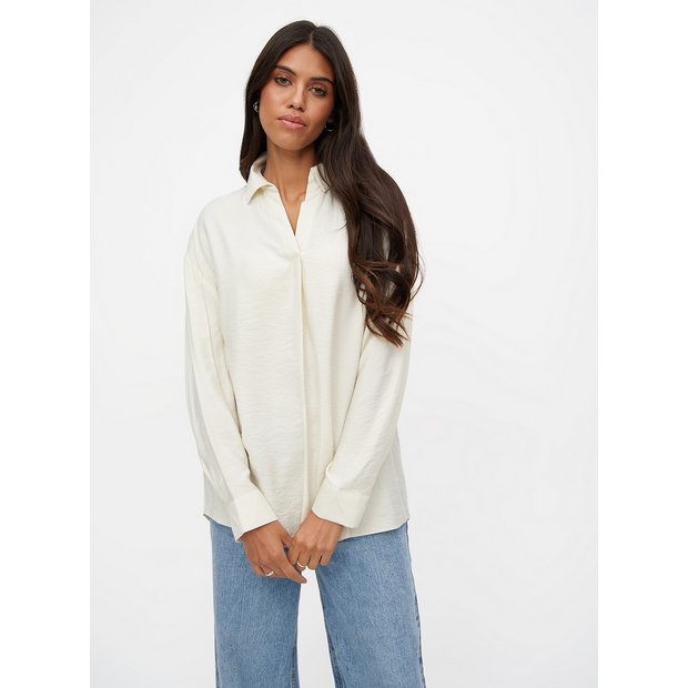 Popover Blouse Definition Pure Silk V Neck Popover Blouse