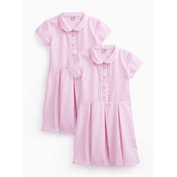 Pink Gingham School Dress Uk