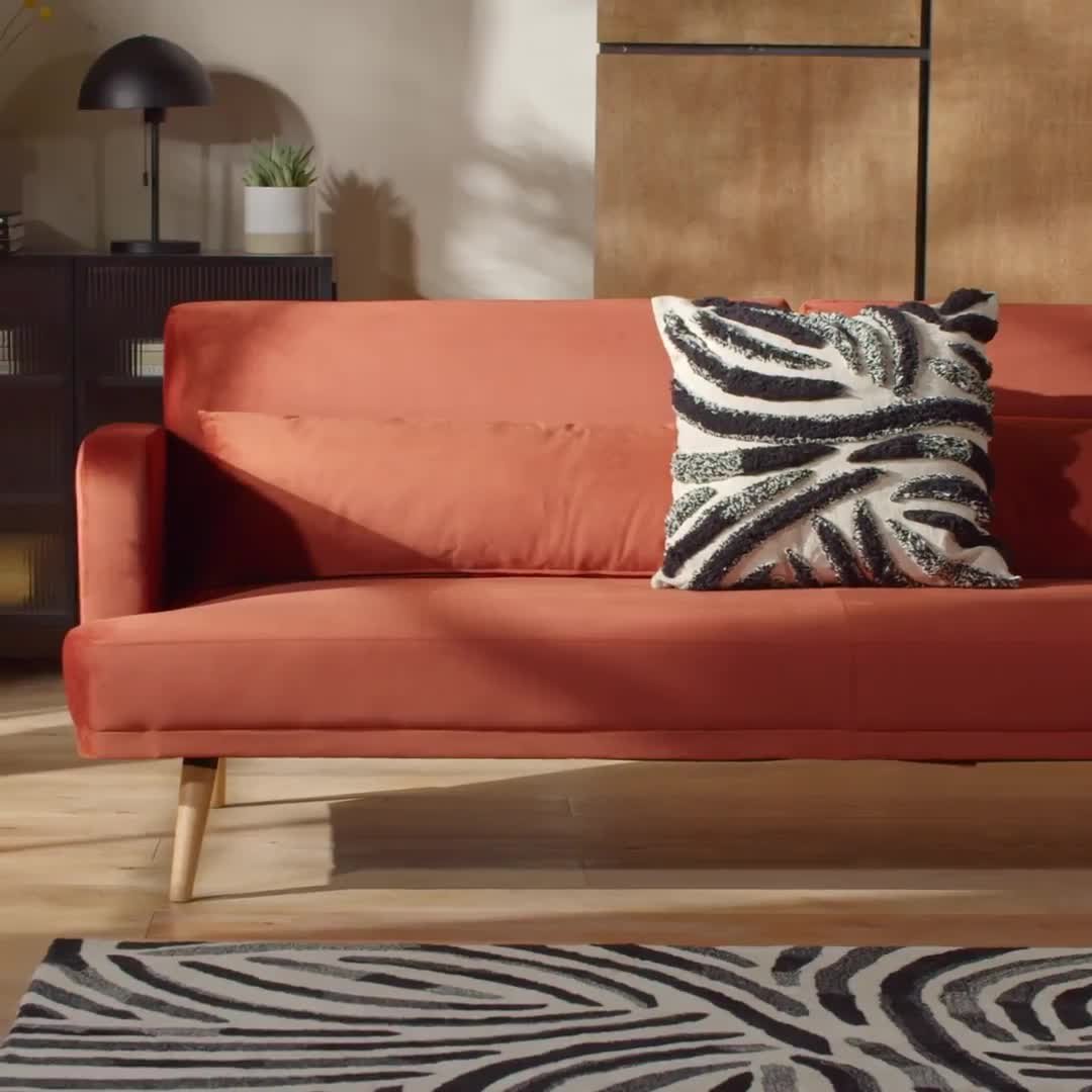 Argos orange sofa bed store