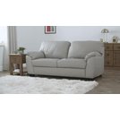 Buy Argos Home Milano 3 Seater Leather Sofa - Light Grey | Sofas | Argos
