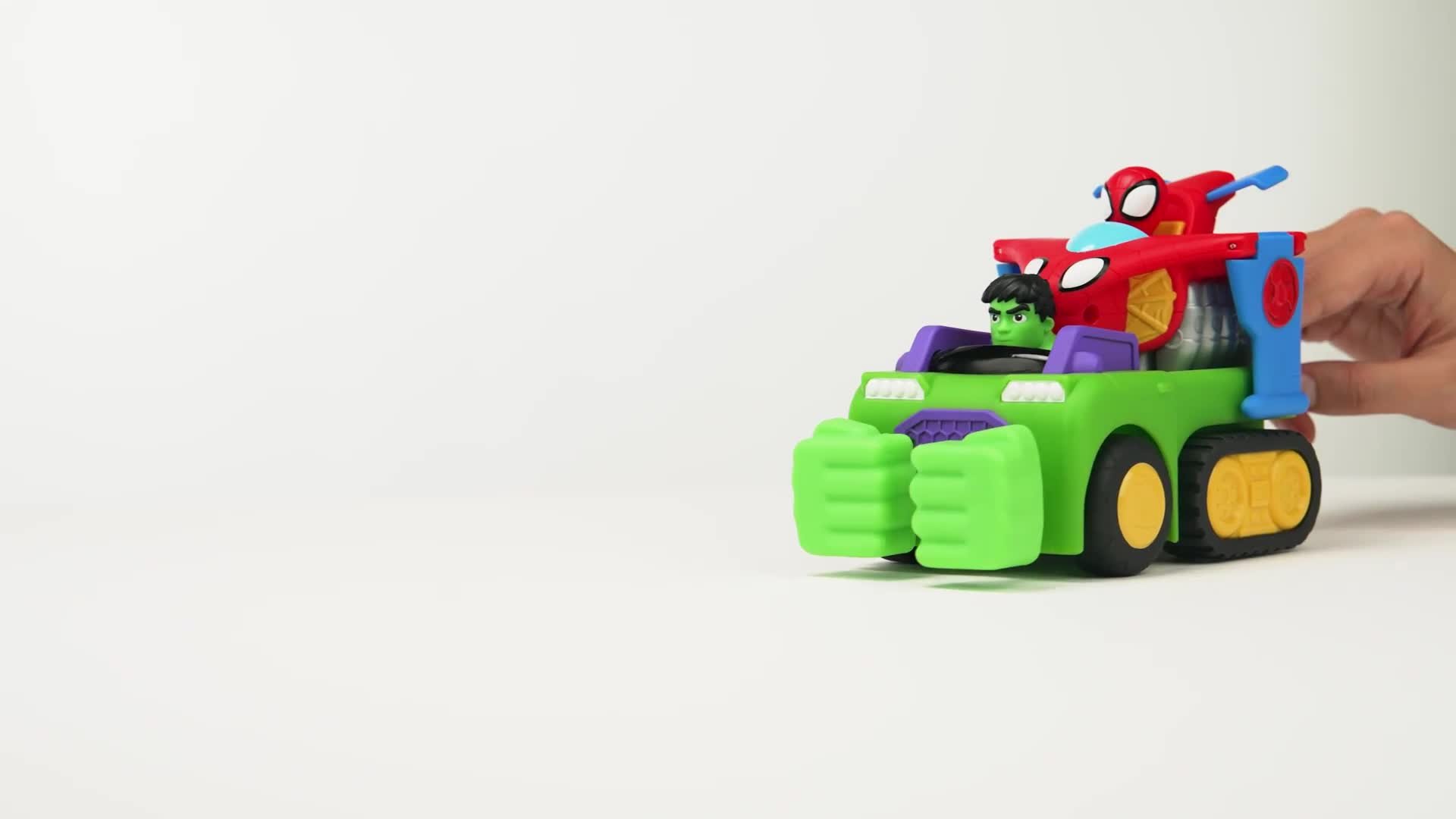 Team Up Tank Toy Marvel Spidey & Hulk Team Up Tank - Combining 6" Hulk ...