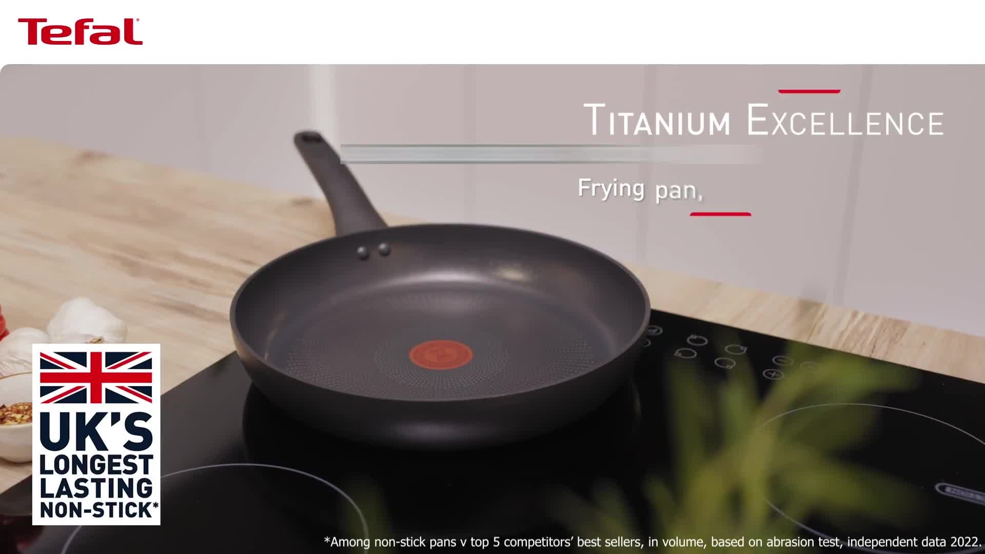 Tefal Pan 28cm Tefal Titanium Excellence G1510644 28cm Frying Pan